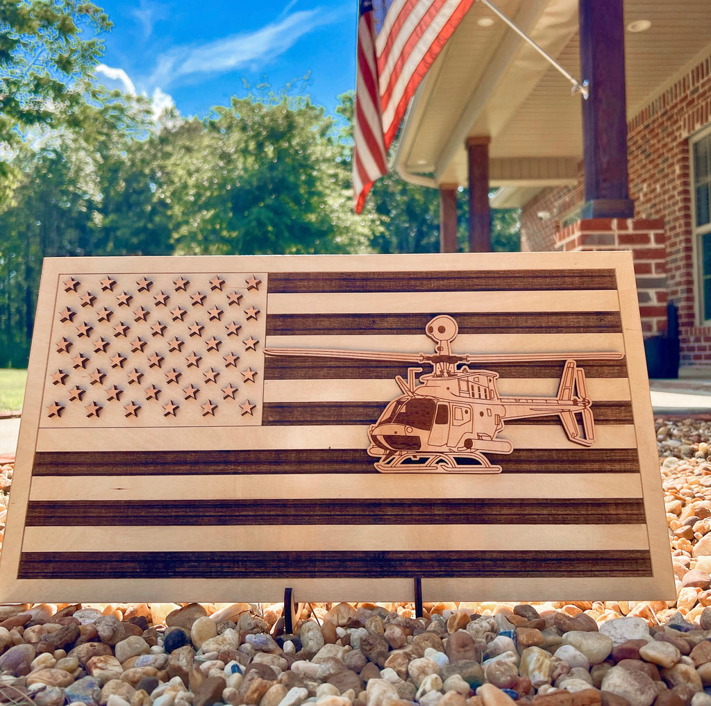 Mini American Flag Plaque – AVEL Woodworking
