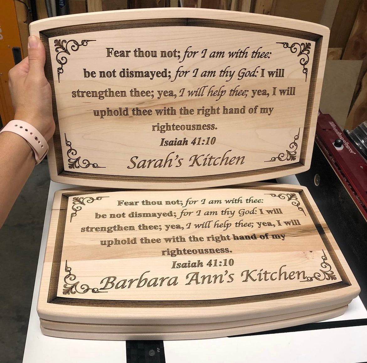 Personalized Bible Verse Kitchen Board – AVEL Woodworking