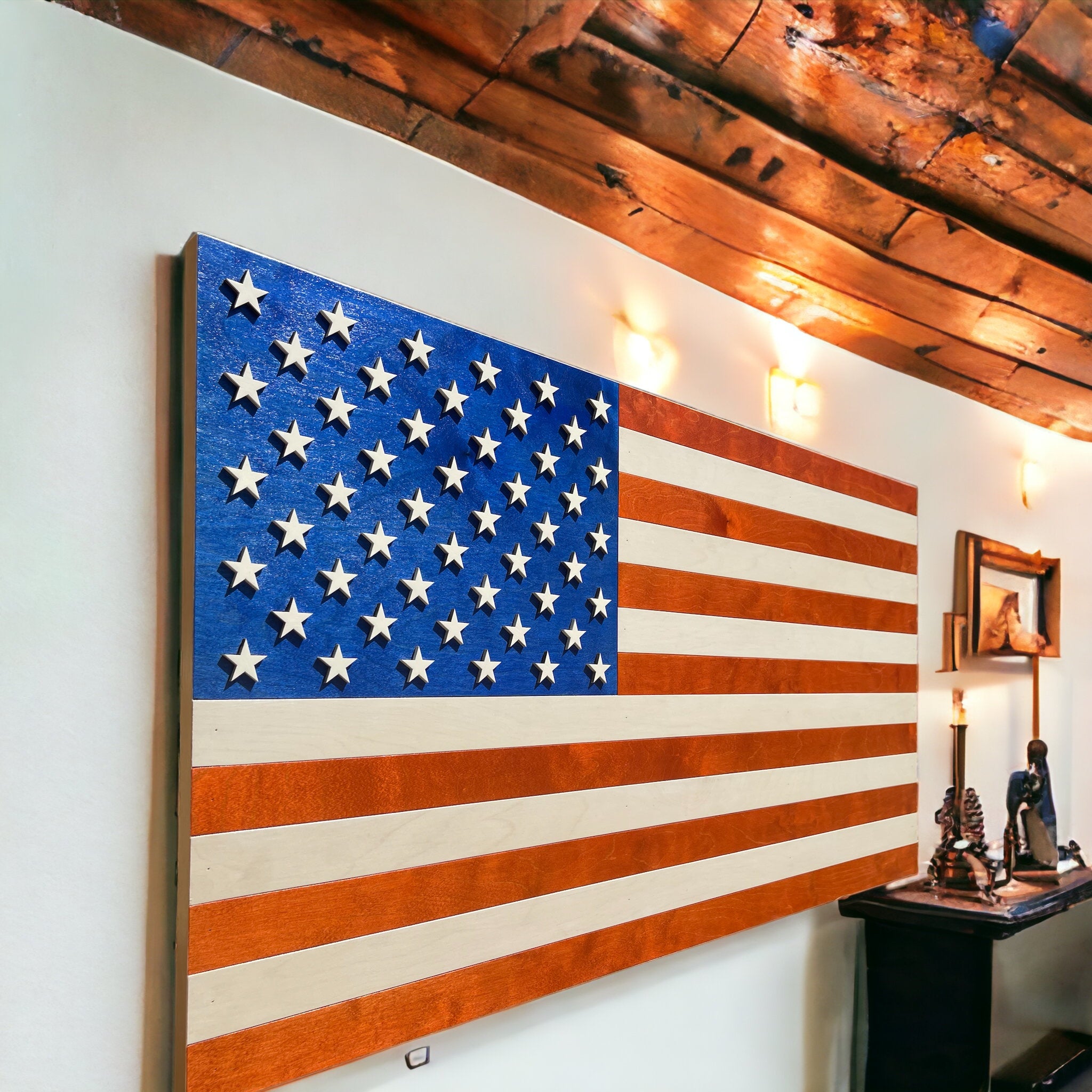 Large American Wooden Flag – AVEL Woodworking