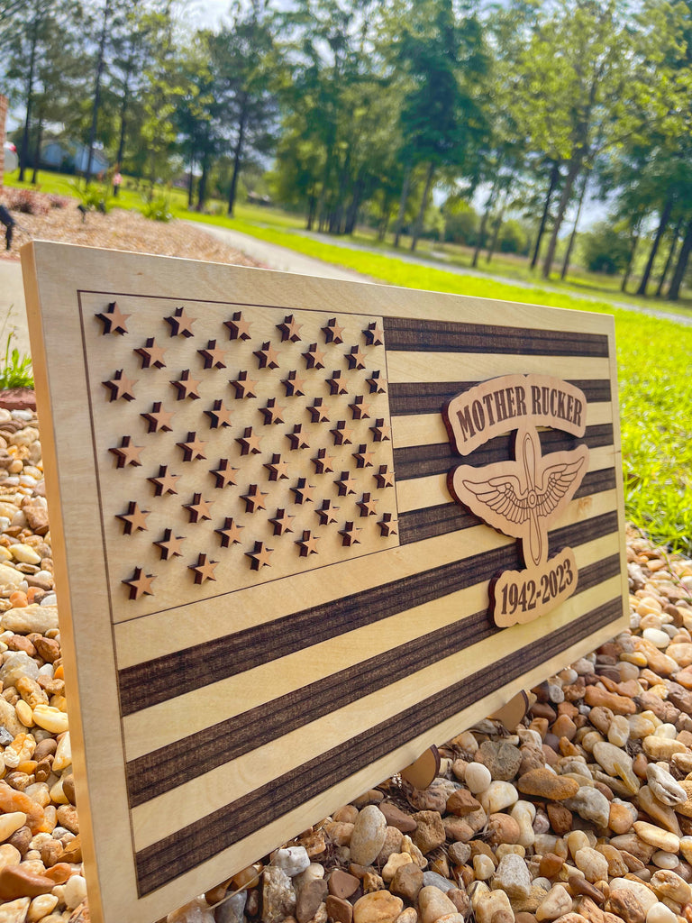 Mini American Flag Plaque – AVEL Woodworking